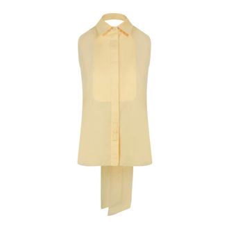 Max Mara Femme, Blouses et Chemises, Jaune, Taille: 40 FR Rupia Cotton Top