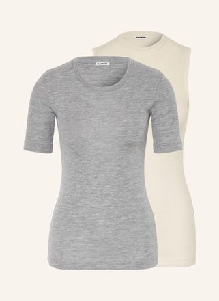 Jil Sander Strickshirt grau