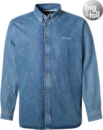 Marc O'Polo Herren Jeanshemd blau
