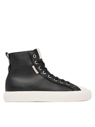 Calvin Klein Sneakers aus Stoff Vulc Lace Up Hightop Lth HW0HW03076 Schwarz