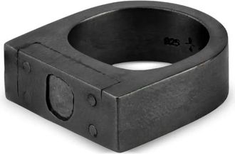 Parts Of Four Plate Single Ring mit Diamantplatte - Grau