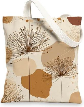 Generic Sacs fourre-tout en toile abstraite, motif abstrait élégant, sacs dépicerie réutilisables, légers et lavables, sacs en toile pour salle de sport, exté