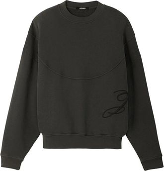 Jacquemus Homme, Sweatshirts et sweats &agrave; capuche, Noir, Taille: M Felpa