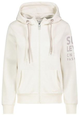 Sublevel Hoodie Modisches Design mit K&auml;ngurutaschen und Kapuze f&uuml;r Damen Baumwolle Normal Fit ohne Kragen unifarben atmungsaktiv