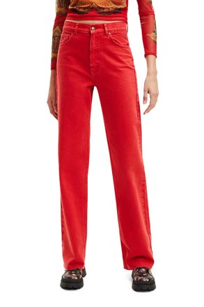 Desigual Damen Denim_lluïsa, 3080 Red River, Jeans, Rot, 38 EU