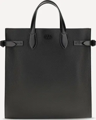 Valentino Garavani Medium Antibes grained leather Shopping Bag Male UNI