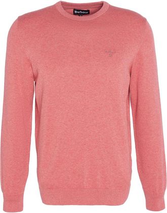 Barbour Softer Rundhalspullover aus Pima-Baumwolle mit Logo-Stickerei in