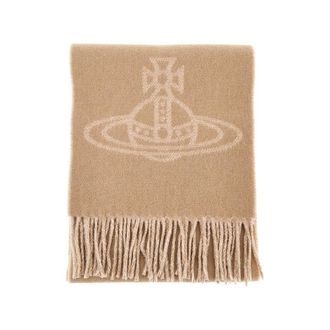 Vivienne Westwood Single Orb double-face wool scarf Woman One Size