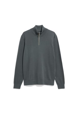 Armedangels Herren Pullover aus Bio-Baumwolle FAABES Regular Fit Space Steel