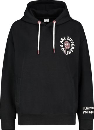 Sublevel Damen Hoodie, Oversized mit Kapuze, f&uuml;r Damen und M&auml;dchen black M