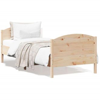 vidaXL Massivholzbett ohne Matratze 90x190 cm Kiefernholz Vidaxl