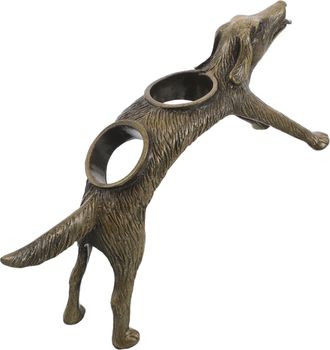 OSALADI Weinstopperst&auml;nder aus Zinklegierung mit Hundemotiv Vintage Flaschenverschlusshalter f&uuml;r K&uuml;chendekoration Tisch Weinregal mit Mehrfach Aussparungen f&uuml;