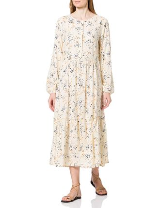 Tom Tailor Damen 1024853 Printed Kleid, 26429-Creme Dot Print, M