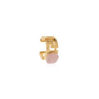 Versace Ohrring-Manschette mit Stein - - Accessories - Damen - Gelb - ONE SIZE
