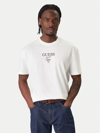 Guess T-Shirt M6RI45 K8HM0 Wei&szlig; Oversize
