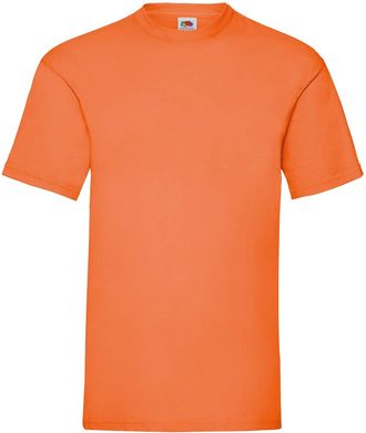 Fruit Of The Loom Herren-T-Shirt, kurz&auml;rmlig, Grau, Hellorange, XL