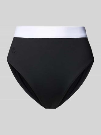Lauren Ralph Lauren High Waist Bikini-Hose mit Logo-Stitching Modell BEL AIR