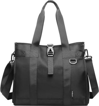 Generic Sac &agrave; bandouli&egrave;re &eacute;l&eacute;gant en tissu Oxford de grande capacit&eacute; imperm&eacute;able pour les voyages et un usage quotidien, Noir, 11.02 x 3.15 x 5.12 inches