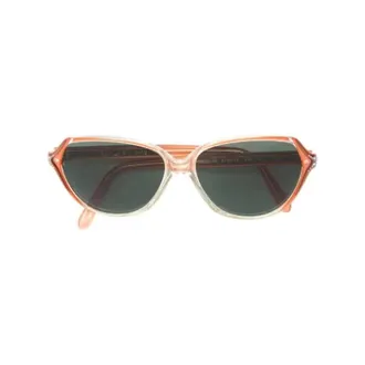 Saint Laurent Pre-owned Acetat sonnenbrillen - - Pre-owned - Damen - Orange - ONE SIZE