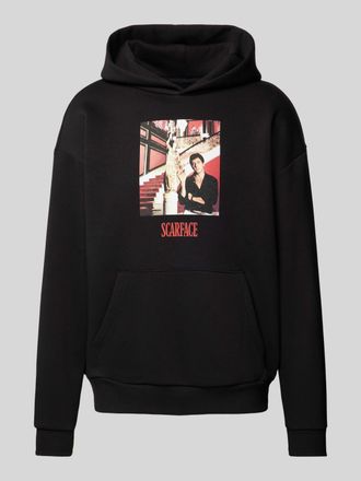 Review Oversized Hoodie mit Motiv-Print