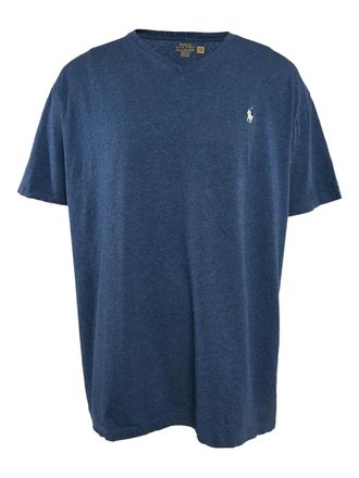 Ralph Lauren t-shirt en jersey à col v - Bleu