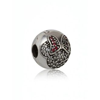 Pandora Minnie Zirkonia Clip - - Accessories - Damen - Grau - ONE SIZE