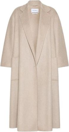 Max Mara Femme, Manteaux, Brun, Taille: 36 FR Single-Breasted Manteaux