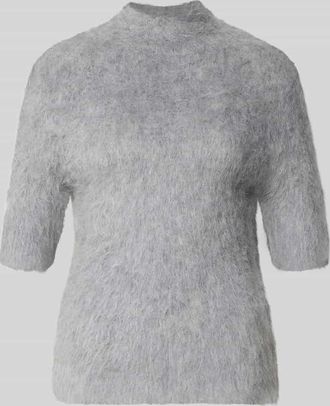 someday Strickshirt aus Alpaka-Mix mit kurzem Stehkragen
