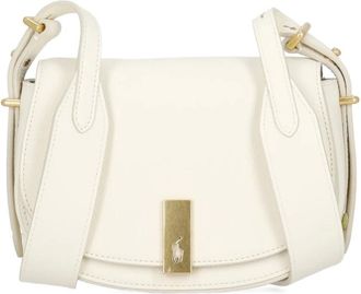 Ralph Lauren Femme, Sacs, Beige, Taille: ONE Size Sac Bandouli&egrave;re en Cuir