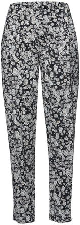 Peter Hahn Knöchellange Bundfalten-Hose Karla Green Cotton schwarz