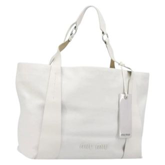 Miu Miu Pre-owned Tote Bag - Femme - Pre-owned - Blanc - Taille: ONE Size