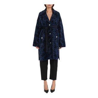 Pinko Zante Coat - - Coats - Damen - Blau - S
