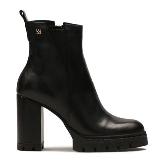 Kazar Stiefel mit Rei&szlig;verschluss- Pfosten und Plateau - - Shoes - Damen - Schwarzk - 35 EU