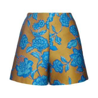 La DoubleJ Schimmernde Jacquard-Shorts - - Shorts - Damen - Blau - L