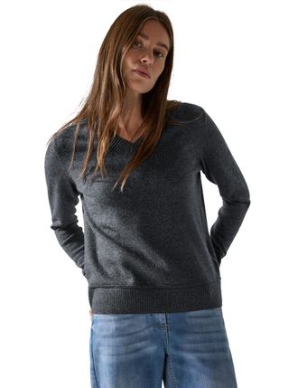 Cecil Damen Kurzer Feinstrickpullover