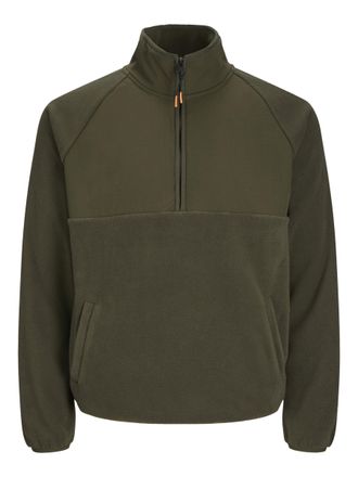 Jack & Jones JACK&JONES Herren Jcopeak Sweat High Neck Half Zip Sweatshirt, Forest Night, XS