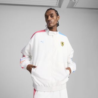 Puma Veste T7 Scuderia Ferrari Miami Homme, V&ecirc;tements, Blanc, XXL