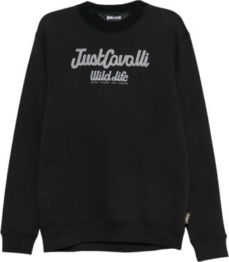Just Cavalli Rundhals-Sweatshirt - - Sweatshirts & Hoodies - Herren - Schwarzk - M