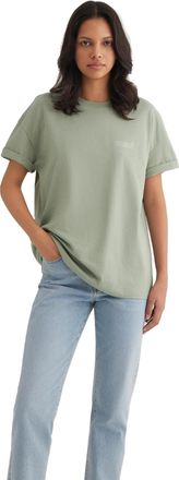 Mavi Damen Logo Tee T-Shirt, Lily pad, XS