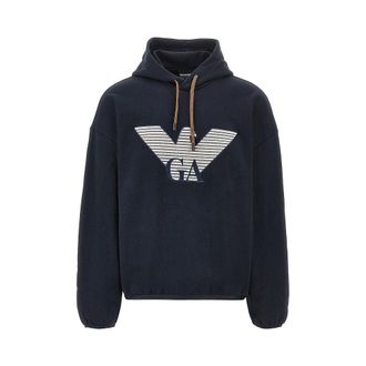 Emporio Armani Cotton and silk hoodie Man XXL