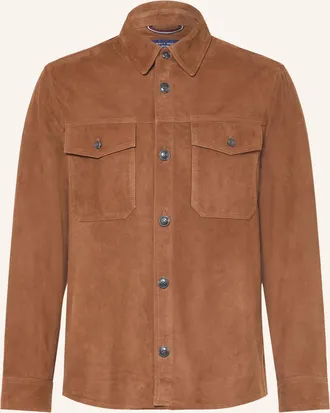 Tommy Hilfiger Overjacket Aus Leder braun