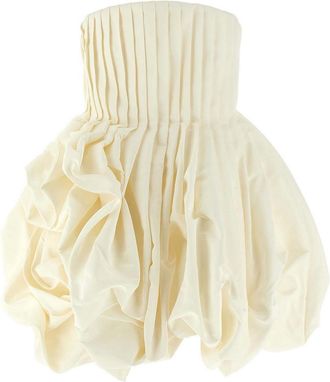 Carolina Herrera Robe Au Genou - Blanc