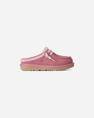 UGG Tasman Mule f&uuml;r Kinder in Horizon Pink, Gr&ouml;&szlig;e Wildleder