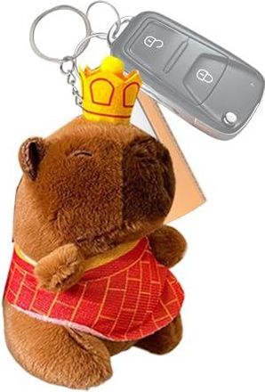 Generic Porte-cl&eacute;s en peluche de menuisier - Porte-cl&eacute;s en peluche de charpentier - Sac &agrave; dos - Porte-cl&eacute;s suspendu D&eacute;coration | Manteau veste avec fleurs Pig