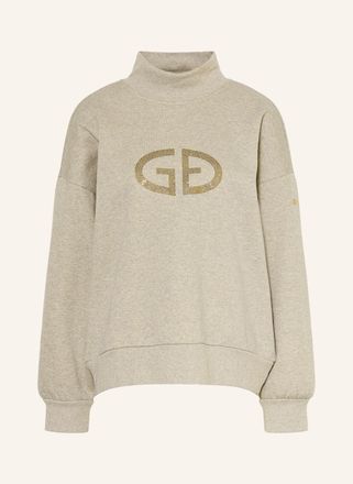Goldbergh Goldbergh Sweatshirt Sizzle Mit Glitzergarn Und Schmucksteinen grau