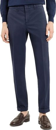 Fay Homme, Pantalons, Bleu, Taille: W32 Pantalon Capri Slim Fit en Coton Stretch