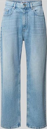 Review Baggy Fit Jeans mit Knopfverschluss