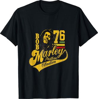 Bob Marley Positive Vibrations Fußball T-Shirt