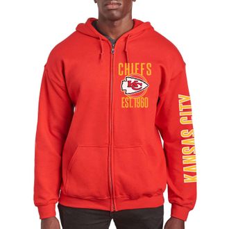 Junk Food Unisex NFL MVP Zip Hoodie Kapuzen-Sweatshirt, San Francisco 49ers-Rot, Large