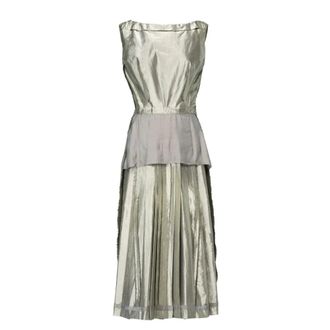 Maison Margiela Patchwork Midi-Kleid - - Dresses - Damen - Grau - XS